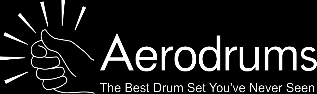 Logo horizontal on black | Aerodrums